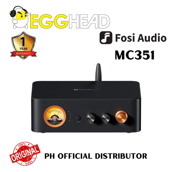Fosi Audio MC351 2.1 Channel Integrated Amplifier with DAC, VU Meter and Bluetooth | Lazada PH
