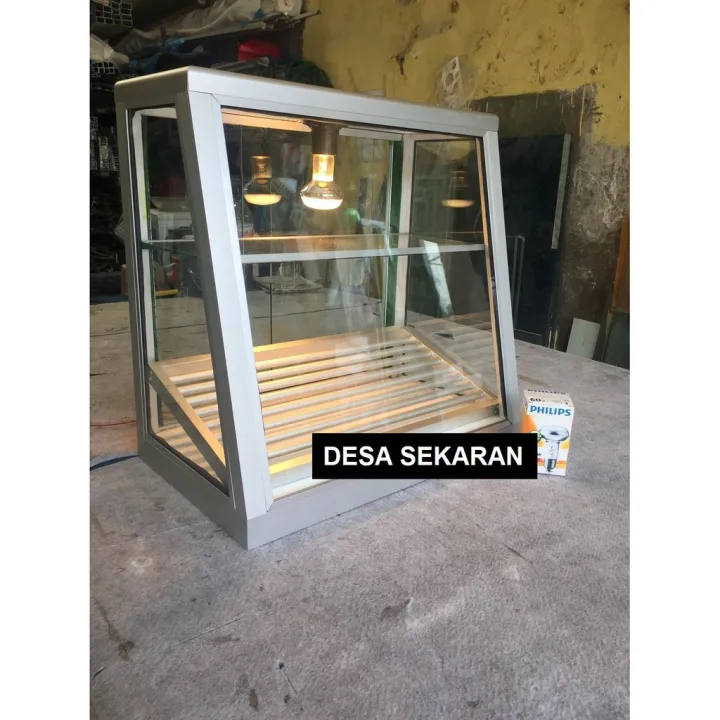 Paket Booth Etalase Ayam 2 Rak Susun Goreng Geprek Fried Chicken ...