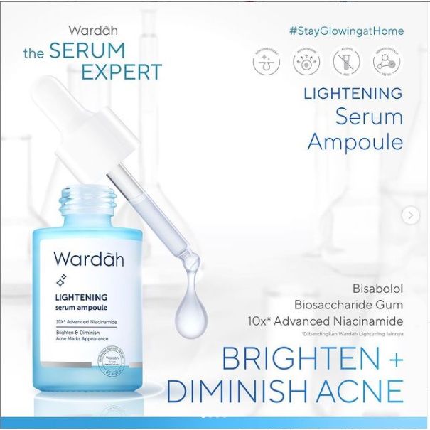 COD Wardah Lightening Serum Ampoule 30 ml Terlaris | Lazada Indonesia