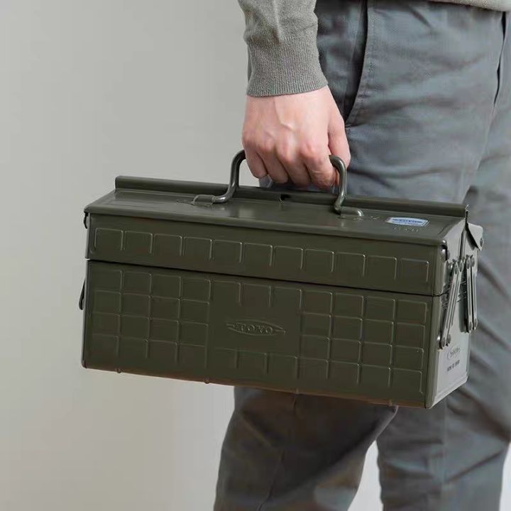 Japanese imported TOYO toolbox fishing box art box car electrical box ...