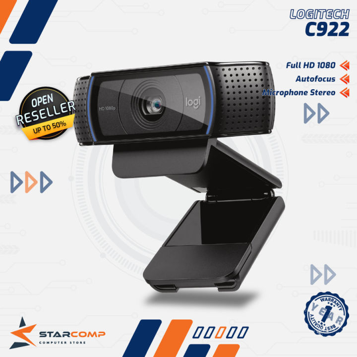 Logitech C922 Webcam Pro Streaming Full HD 1080p dengan Tripod | Lazada ...