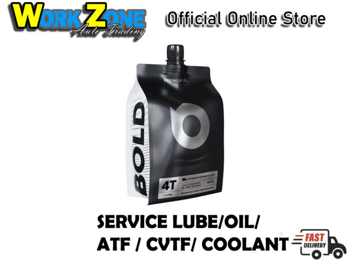 Bold Plus Fully Synthetic 4T 4AT SN Motorcycle Engine Oil 1L | Minyak ...