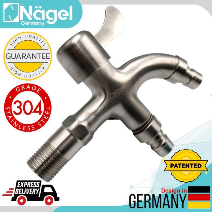 NAGEL High Quality 304 Stainless Two Way Faucet (1/2" Dual Function ...