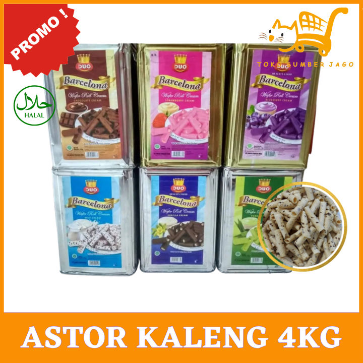 Astor Barcelona Wafer Roll Kaleng 4kg | Lazada Indonesia