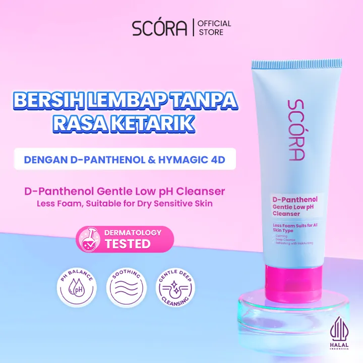 SCORA D-Panthenol Gentle Low pH Cleanser Sabun Cuci Muka Sensitive Skin ...