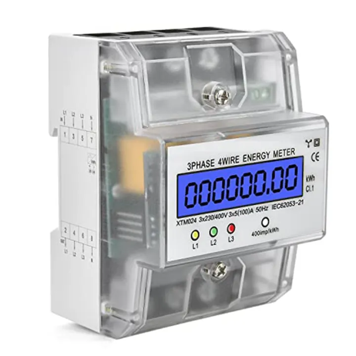 1 PCS 3 Phase 4P KWh Meter Meter Digital Electric Power Meter ...