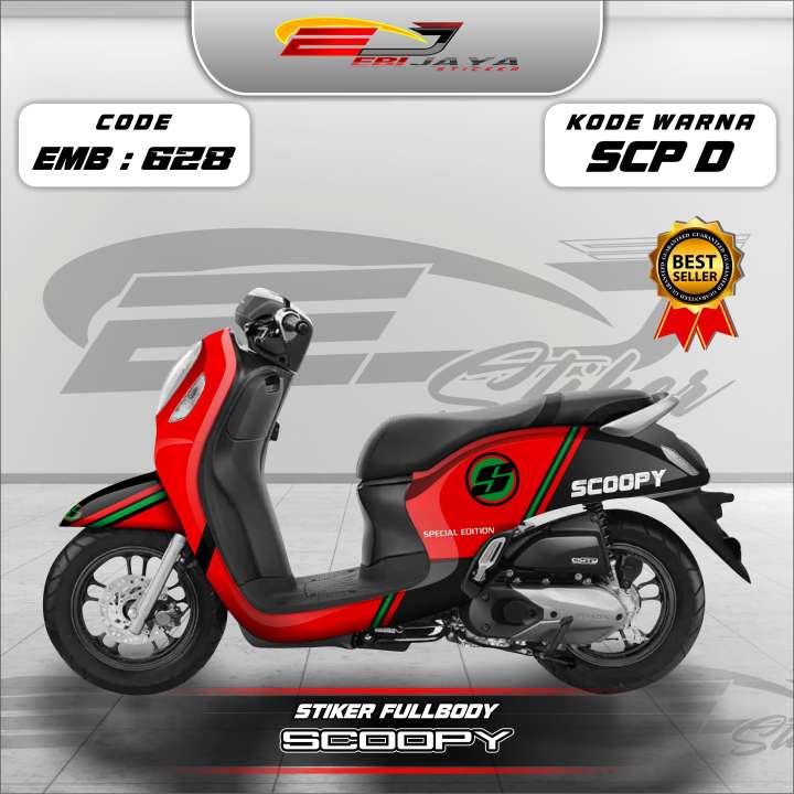 STIKER DECAL SCOOPY FULL BODY UPDATE DESAIN-STIKER CUSTOM SCOOPY ...
