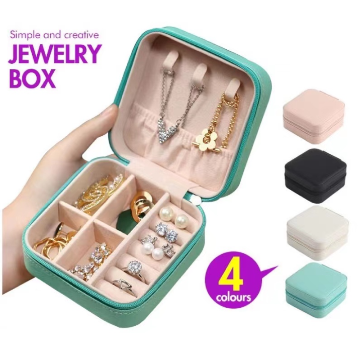 G&P- European American simple portable jewelry box travel jewelry ...