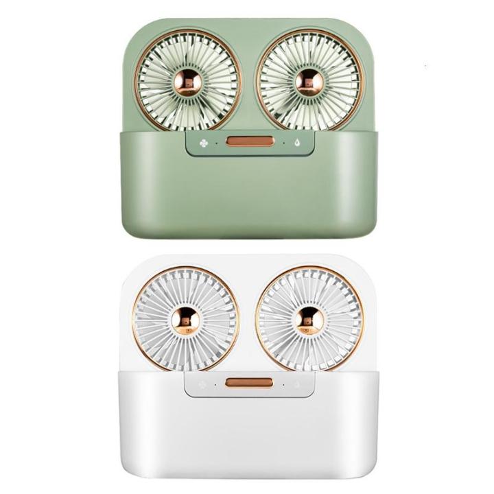 Portable Dual-head Desktop Humidifier Air Cooling Fa Air Purification ...