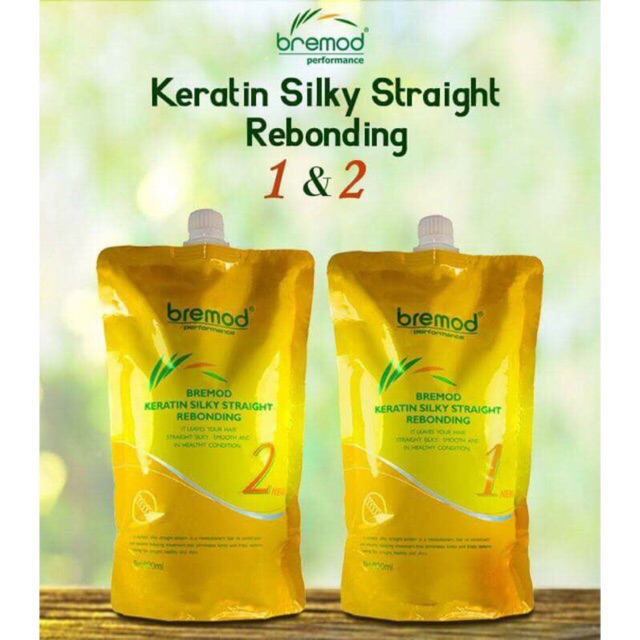 Bremod Rebonding SET Hair Silky Straightening with Keratin 800ml ...