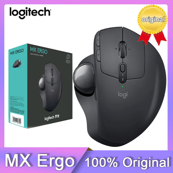 Logitech MX ERGO Trackball 2.4G Bluetooth Rechargeable Battery Office ...