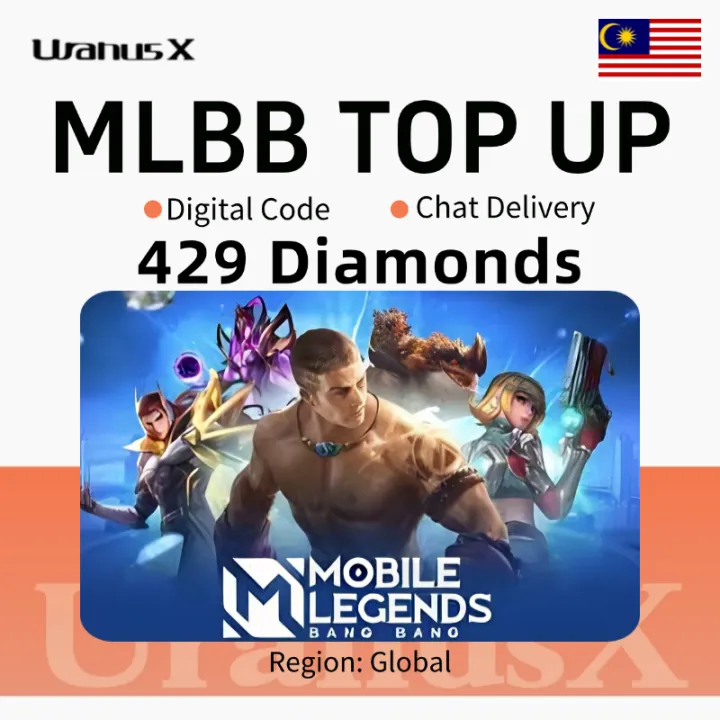 383+46 Diamonds Mobile Legends Bang Bang Top Up Global recharge MLBB ...