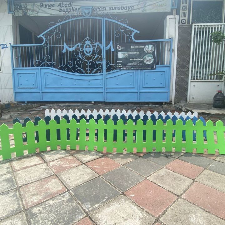 pagar panjang -+ 220cm tinggi 30cm warna warni pagar dekorasi pagar ...