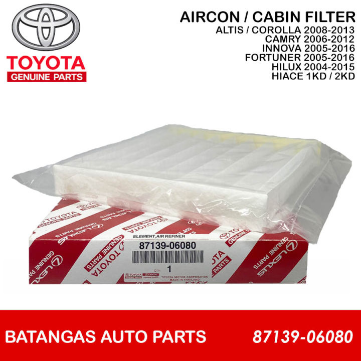 Toyota Cabin Filter For Altis / Corolla / Camry / Innova / Fortuner ...