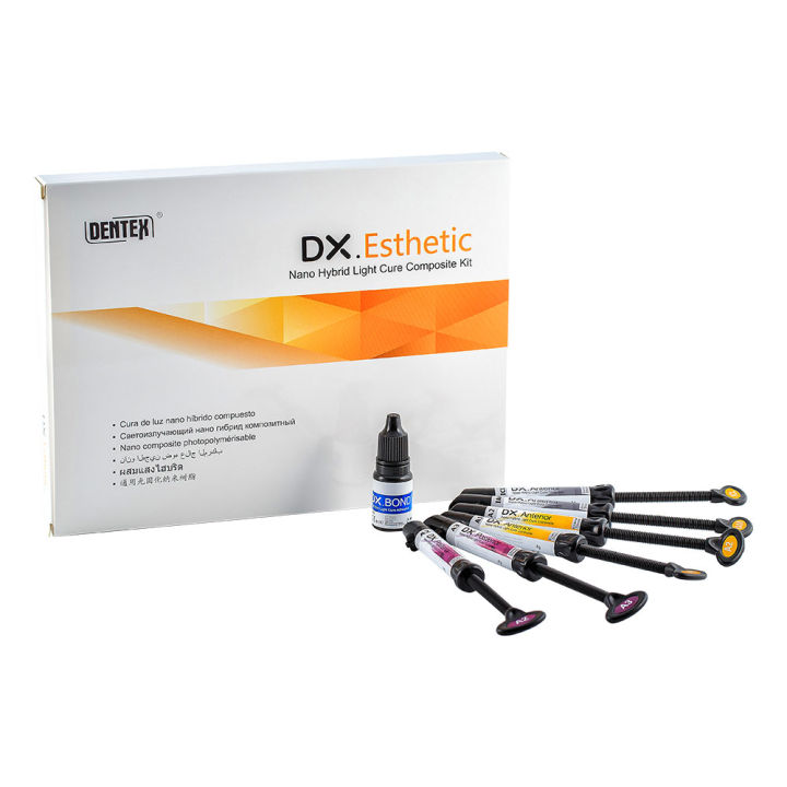 Dentex Dental Light Cure Composite Resin Kit Esthetic Etching Adhesive | Lazada