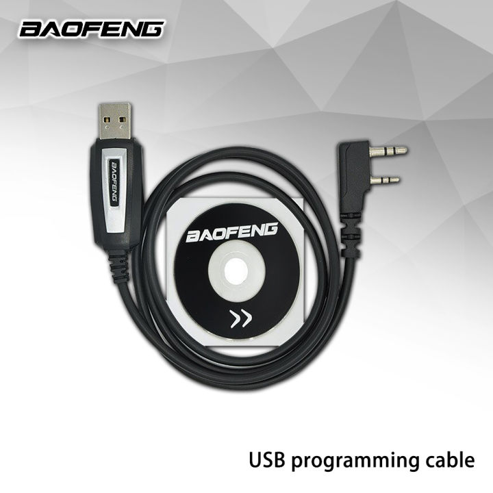 Baofeng USB Programming Cable Walkie Talkie Coding Cord K Port Program ...