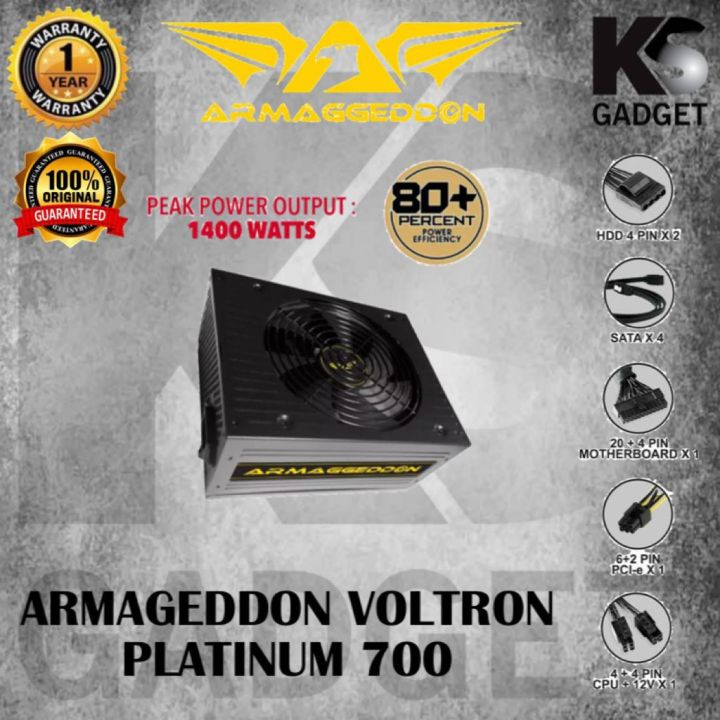 Armaggeddon Voltron Platinum 700 Power Supply with 120mm Silent Fan | Lazada