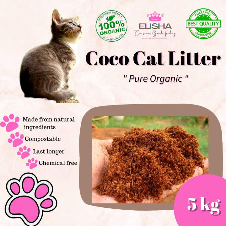 PET CAT LITTER 5 KILOGRAMS PACK VERY ORGANIC ODORLESS COD AND FAST ...
