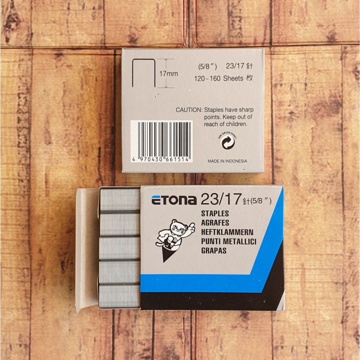 Atom Etona Besar / Isi Staples 23 / 17 Untuk Hekter Jilid Buku | Lazada ...