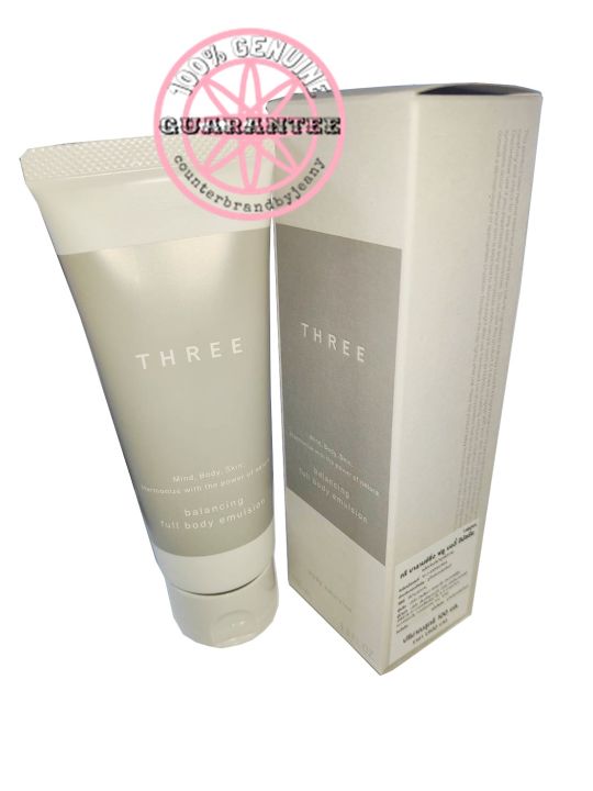 ป้ายไทย แท้ THREE Balancing Full Body Emulsion 100mL | Lazada.co.th