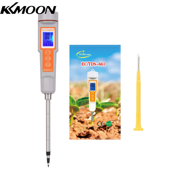 KKmoon Soil Tester 3 in 1 Multifunction EC/ TDS/ Temperature Digital ...