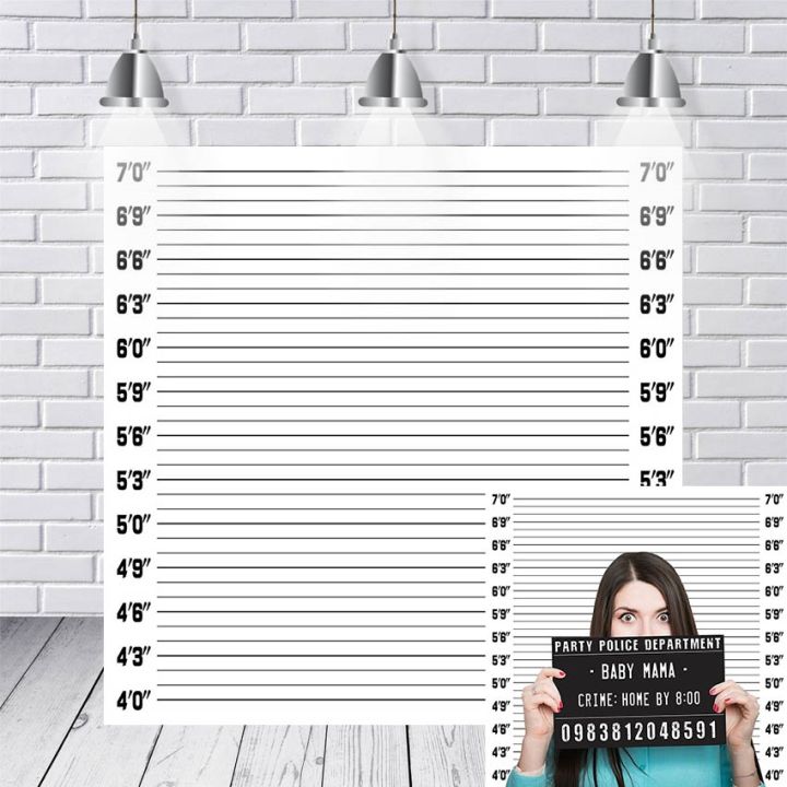 Police Lineup Black Line Mugshot Mugshot Photocall Birthday Party Photo ...