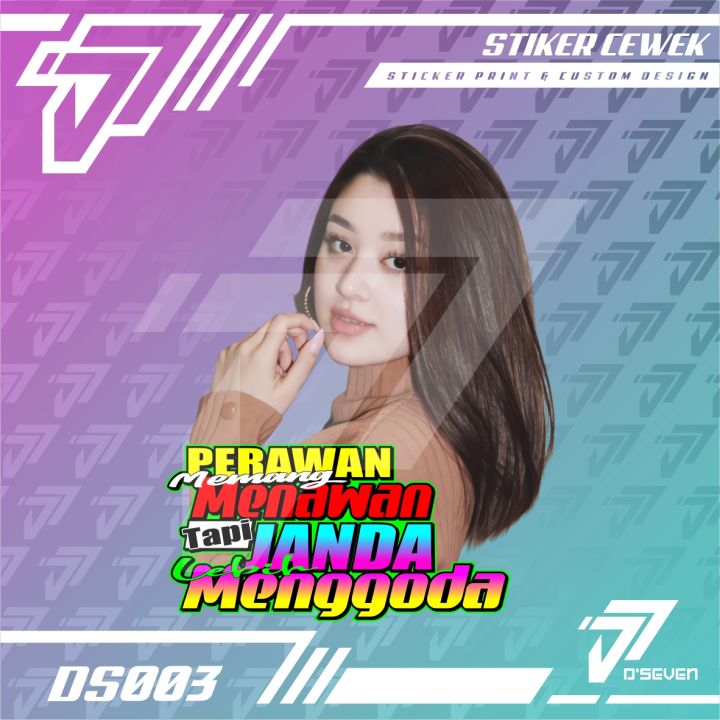 Stiker Cewek Cantik Hijab Vector Vinyl Bisa Request Custom Sticker ...
