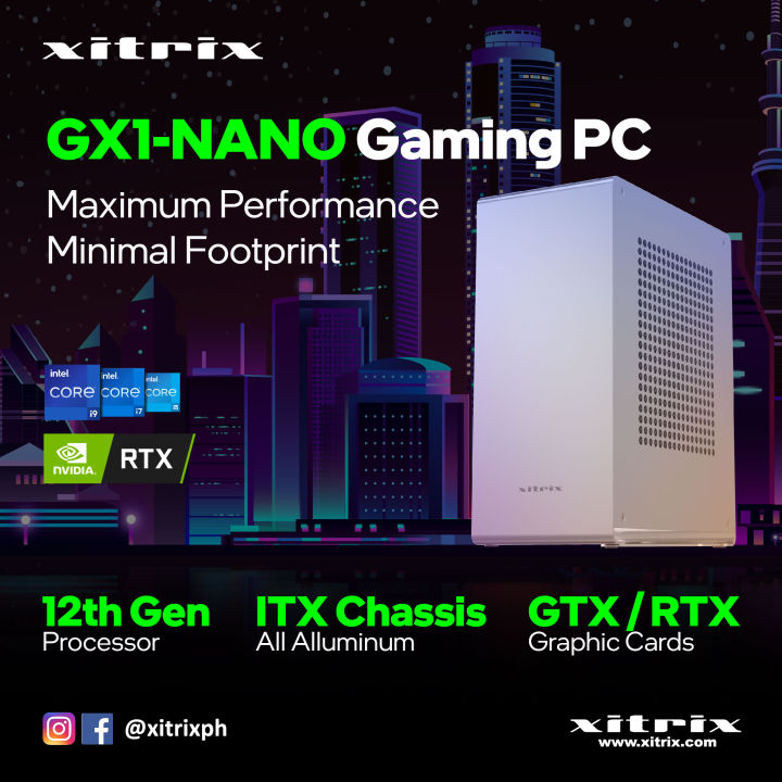 Xitrix GX1 NANO ITX Gaming PC 2023 Model ( 13th Gen Processor; GTX/RTX ...