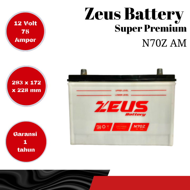 Aki Mobil N70Z Zeus N70Z untuk Toyota Kijang Standard | Lazada Indonesia