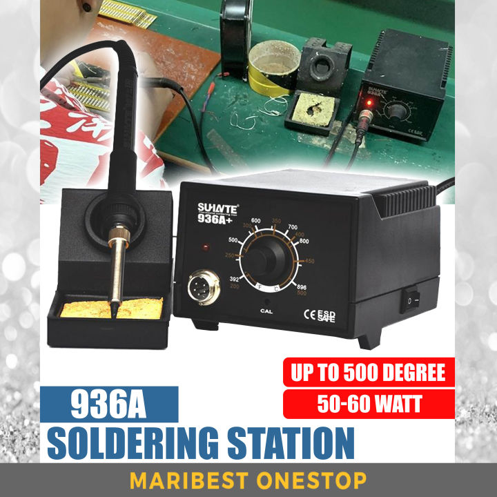 936A 60W Soldering Station Iron Adjustable Temperature 200-500 Degree ...