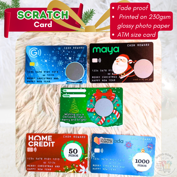 Christmas Scratch Card / Scratch Off Gift Card | Lazada PH