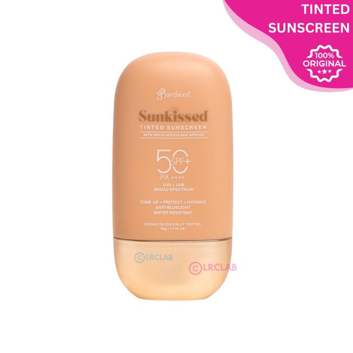 Barefaced Sunkissed Tinted Sunscreen SPF 50 sunscreen cream kiss beauty ...