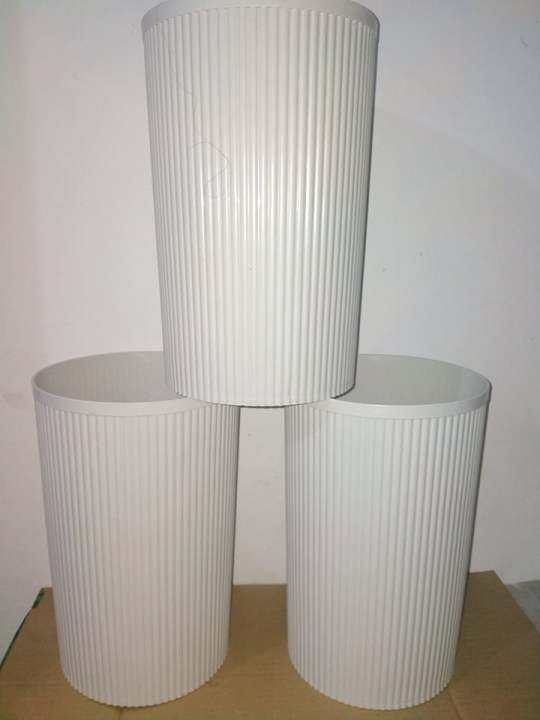 3PCS Big and Long and Tall white Corinthian pot (7.5x12inches ...