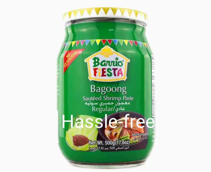 BARRIO FIESTA BAGOONG SAUTÉED SHRIMP PASTE REGULAR (500GRAMS) MADE IN ...