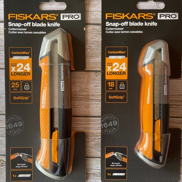 Fiskars Pro CarbonMax Snap-Off Blade Knife | Lazada