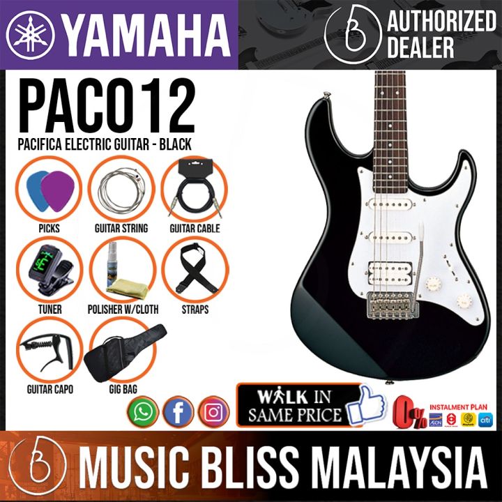 Yamaha PAC012 HSS Pacifica Electric Guitar Package - Black / White ...