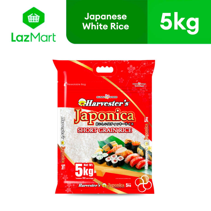 Harvesters Japonica Japanese White Rice 5kg | Lazada PH