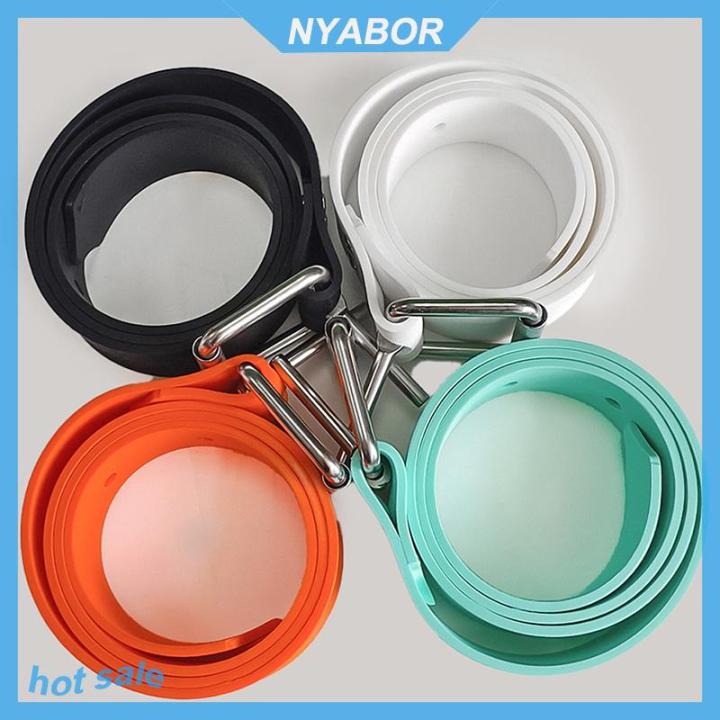 NYABOR สายรัดน้ำหนักซิลิโคนสำหรับดำน้ำลึก1.3เมตรปรับได้สายรัดเอวเพื่อตก ...