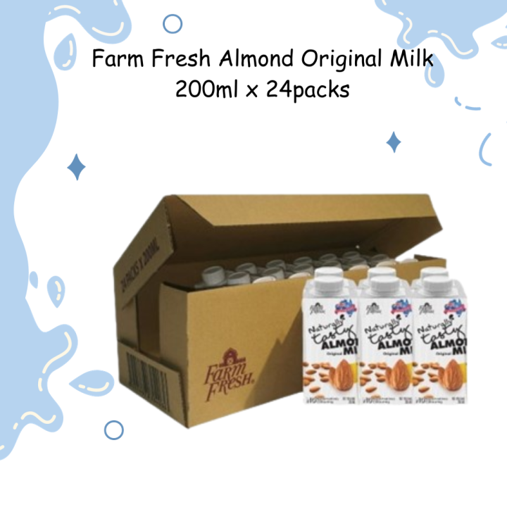 Farm Fresh Almond Milk UHT 200MLx12pack/24packs | Lazada