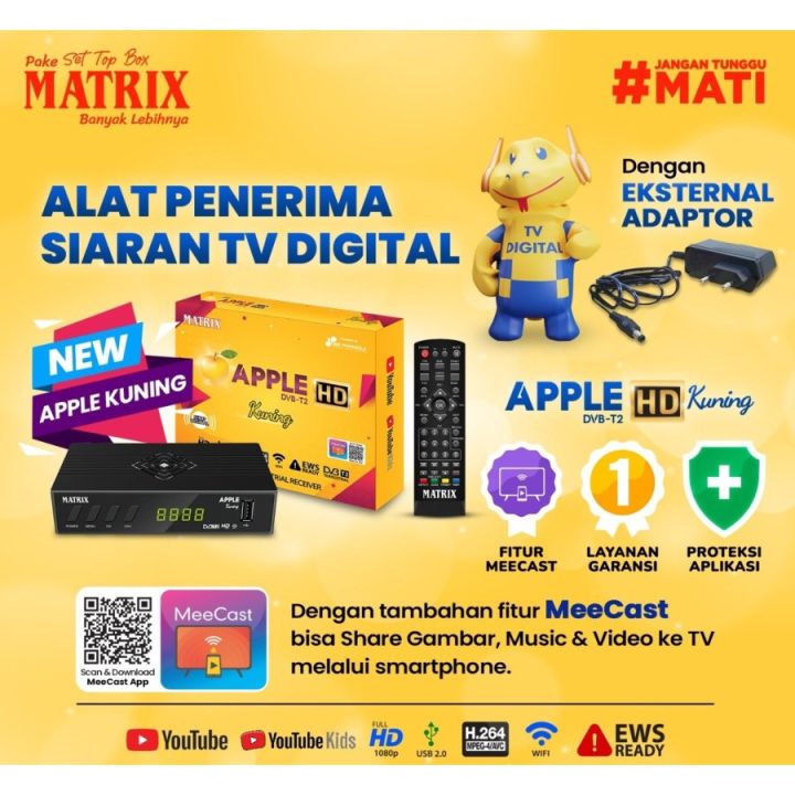 Matrix Kuning New Set Top Box Dengan Aplikasi Meecast Fitur Terbaru ...