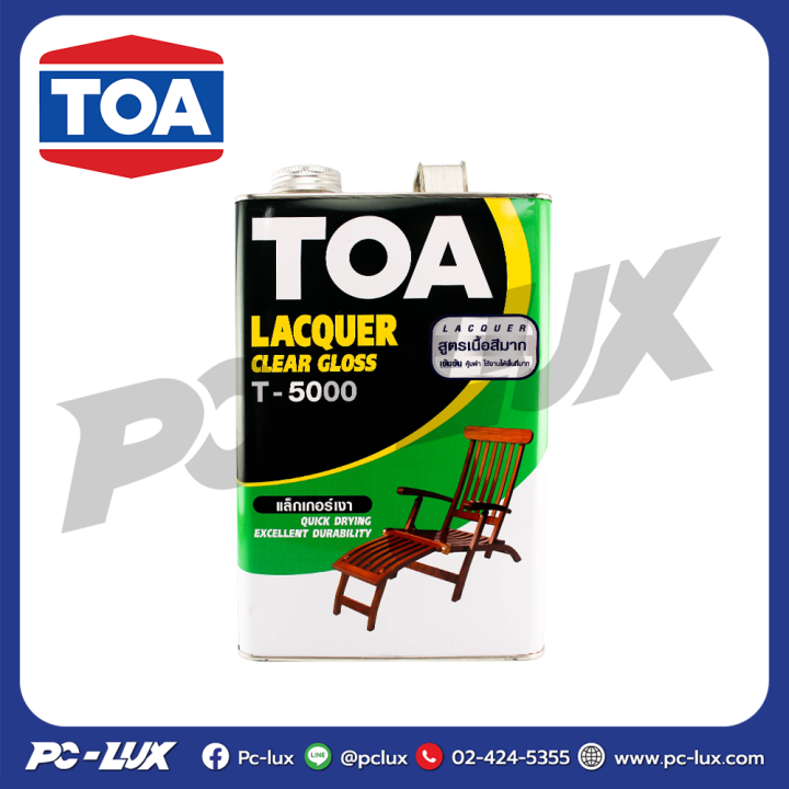 TOA แลคเกอร์เงา รุ่น T5000 ขนาด 1 แกลลอน สีใส | Lazada.co.th