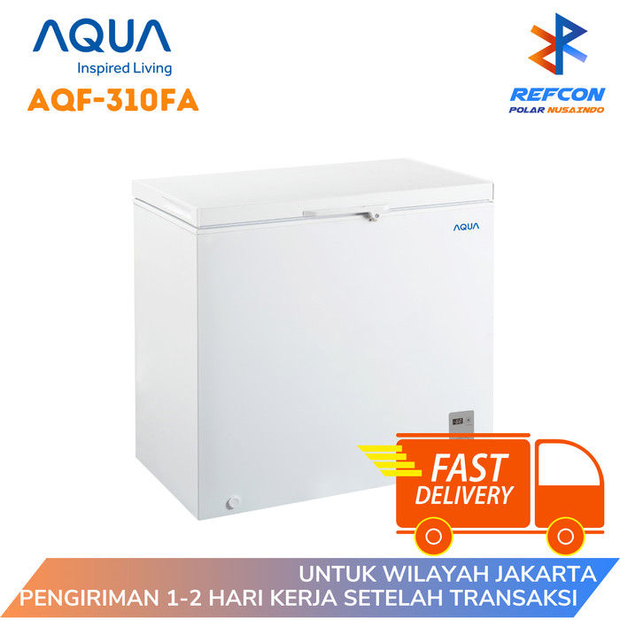 Chest Freezer AQUA AQF 310FA / AQF 310 FA / AQF310FA Freezer Box 300 ...