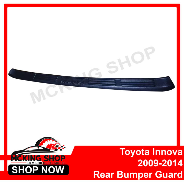 Toyota Innova 2009-2014 Rear Bumper Guard/ Rear Stepsill (Black) with ...