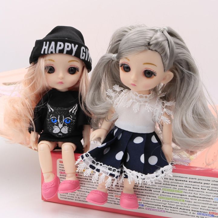 Available 6 Pcs 6 Inches Barbie Girl Dolls Girls Toys Carton Princess ...