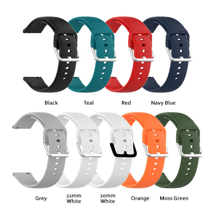 20mm/22mm Silicone Strap for Amazfit GTR 2/GTR 2e/GTS2/GTS 2 Mini/GTR ...