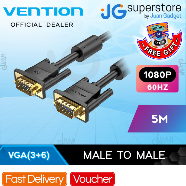 Vention 1080p VGA Cable (3+6) Male to Male Gold Plated (DAE) HD Video ...