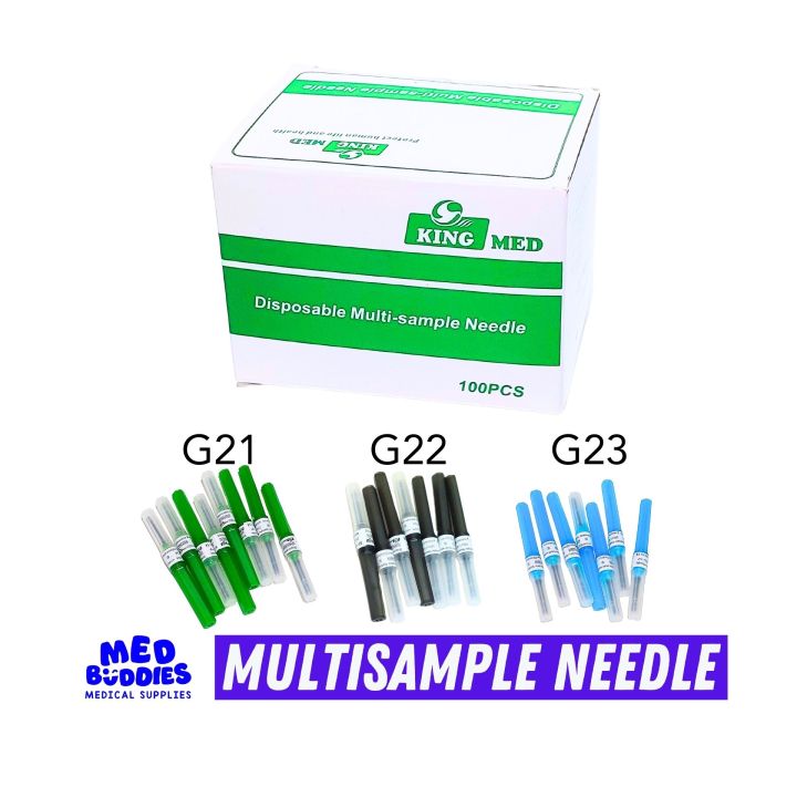 [100 Pieces] Multisample Needles G21 G22 G23 | Multi Sample Needle Non ...
