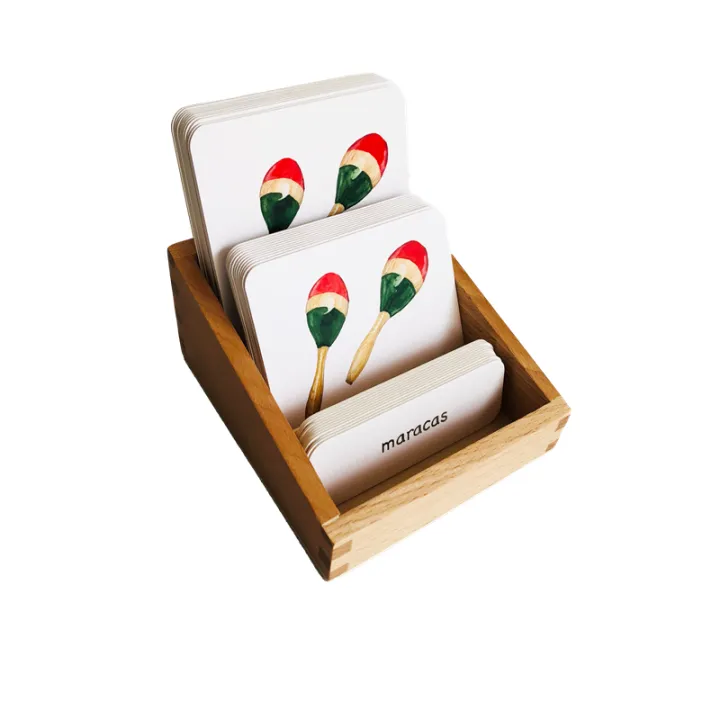 Montessori 3 Part Cards Instruments ทรัพยากรการเรียนรู้สำหรับวัสดุภาษา ...
