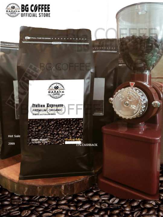 [BG] Coffee ESPRESSO ITALIAN Blend Premium Arabica + Robusta Coffee 1kg ...