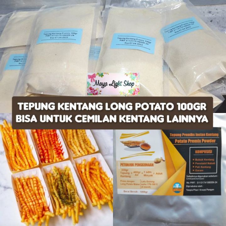 Tepung kentang Long Potato 100gr potato flour original premium french ...